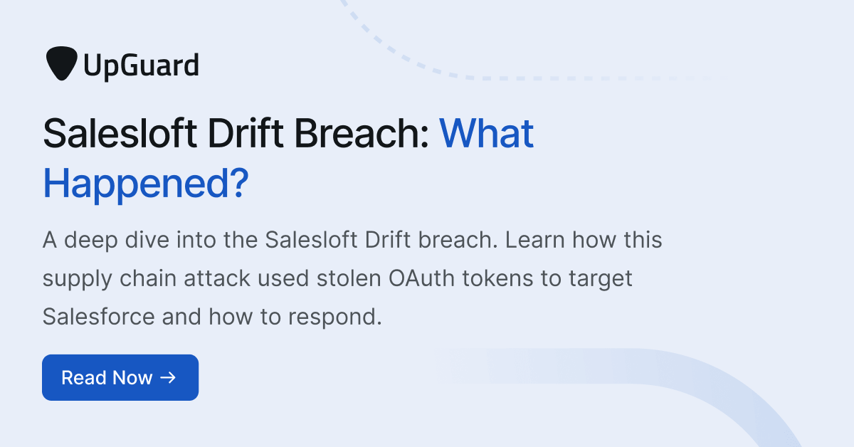 Salesloft Drift Breach: What Happened and How Does It Affect Me? | UpGuard